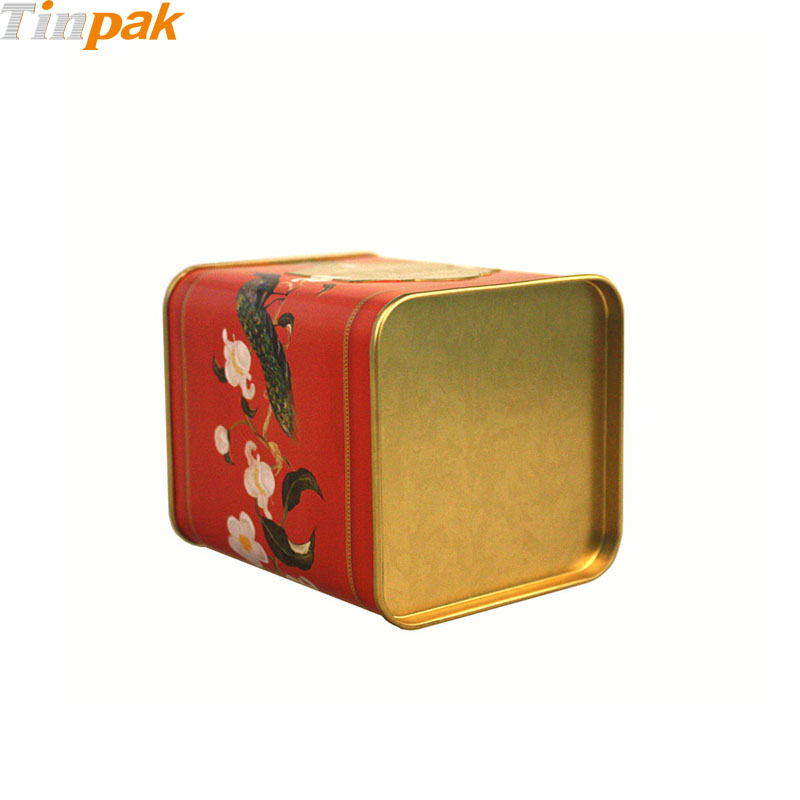 Custom Square Tea Tins with Pry Lid Wholesaler