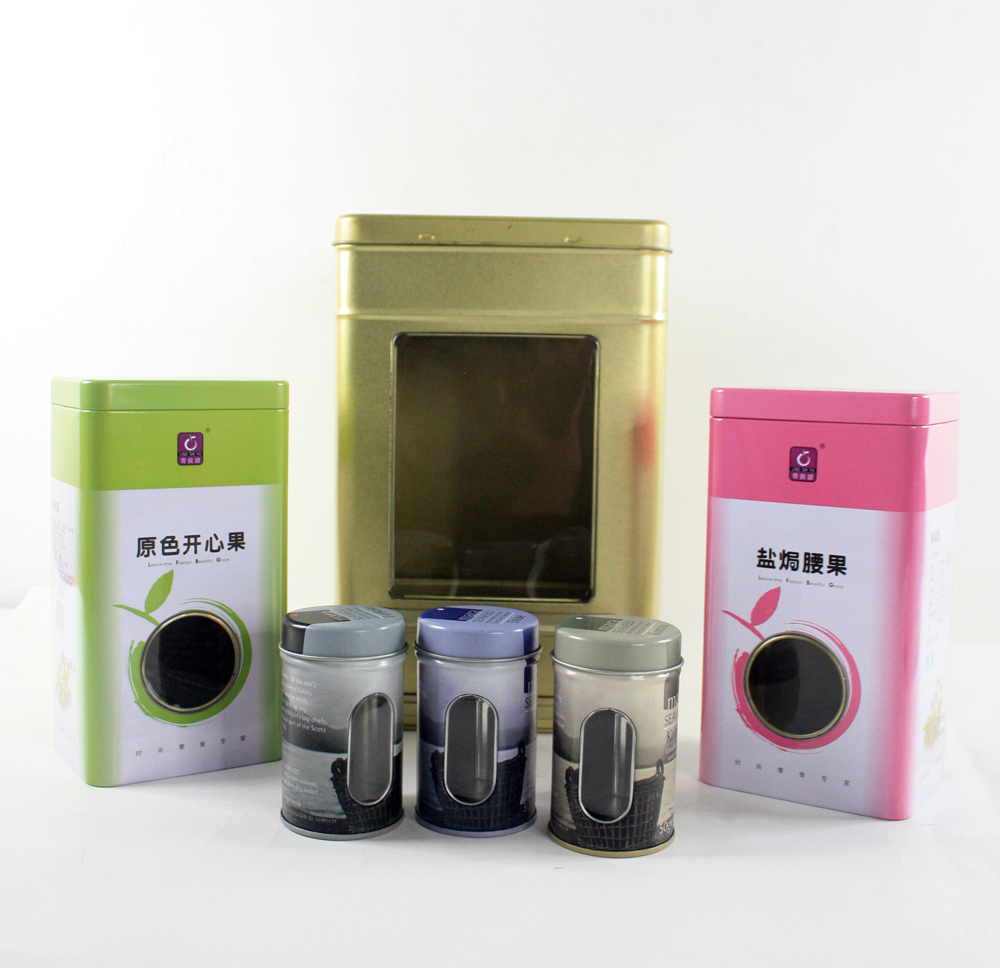 custom printed metal tea tins for wholesale