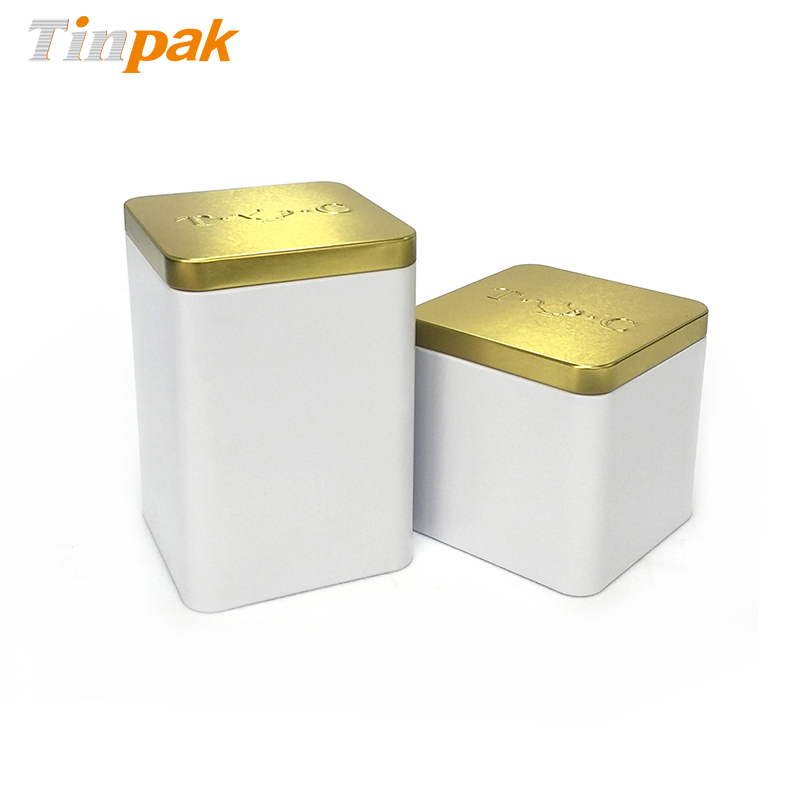 Food grade square bulk tea tins wholesaler