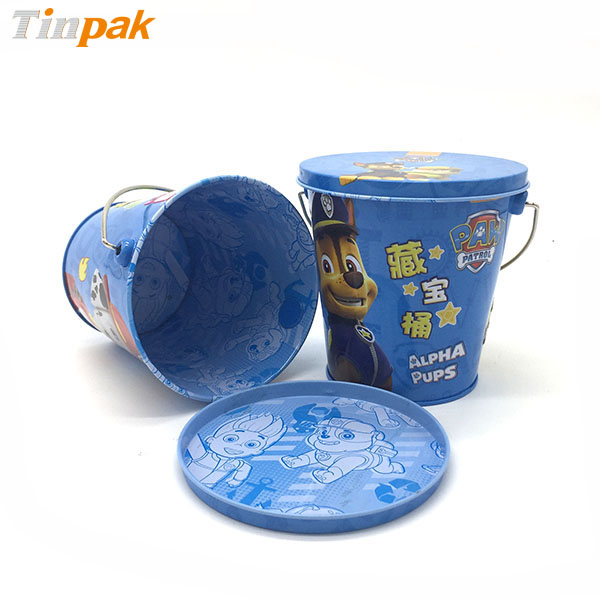 Custom Printed Small Metal Buckets with Lid Wholesaler