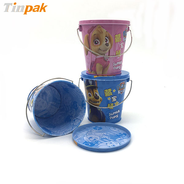 Custom Printed Small Metal Buckets with Lid Wholesaler